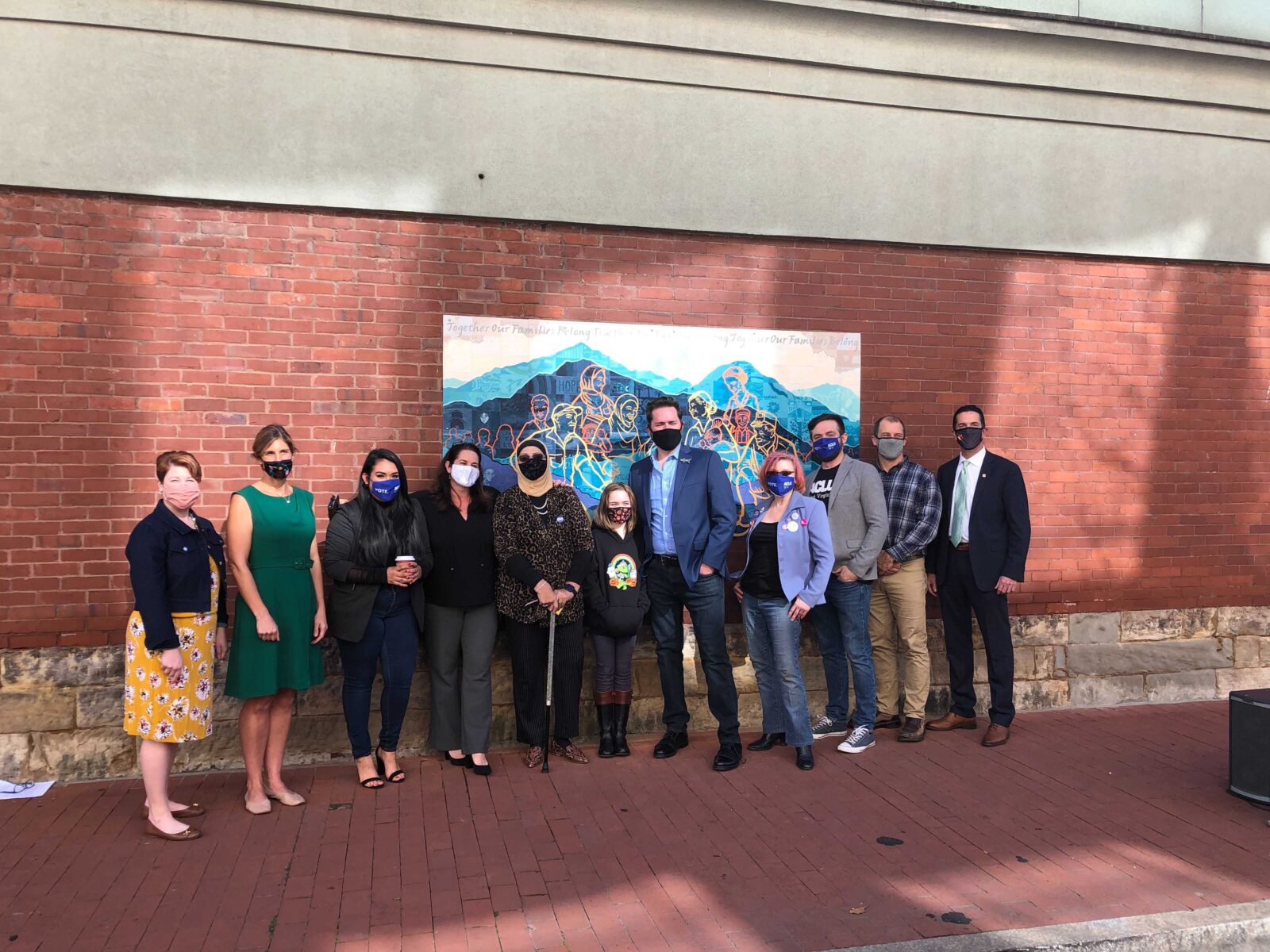 FAMILIES BELONG TOGETHER: ACLU-WV, Partners Unveil Mural Celebrating ...